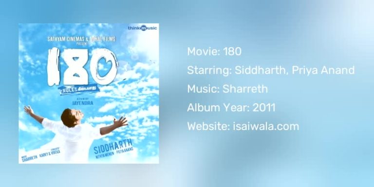 Download Siddharth 180 Tamil MP3 Songs Free 320Kbps - isaiWala