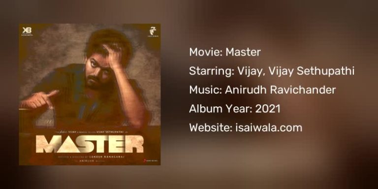 Download Vijay Master Tamil MP3 Songs Free 320Kbps - isaiWala